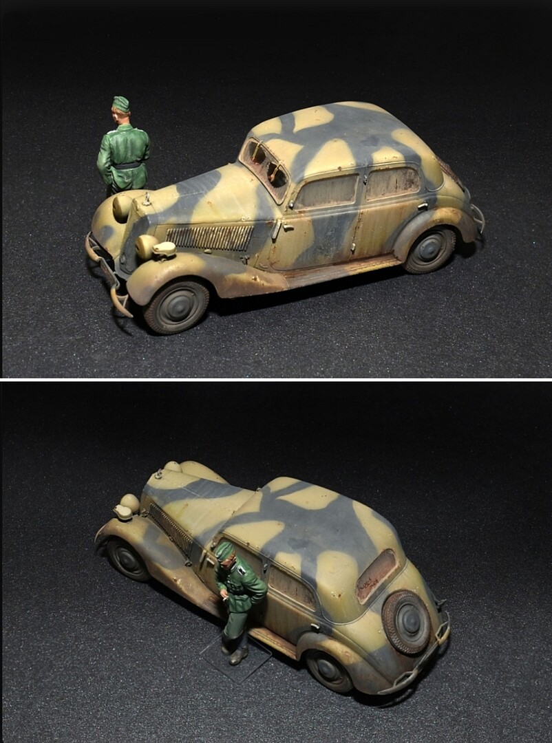 Type 170V Saloon 4-Door Personnel Car -- Plastic Model Military Vehicle ...