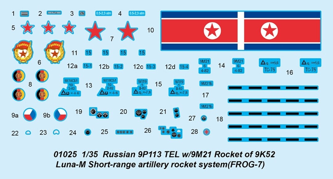 Russian 9P113 TEL Launcher with 9M21 -- Plastic Model Military Vehicle ...