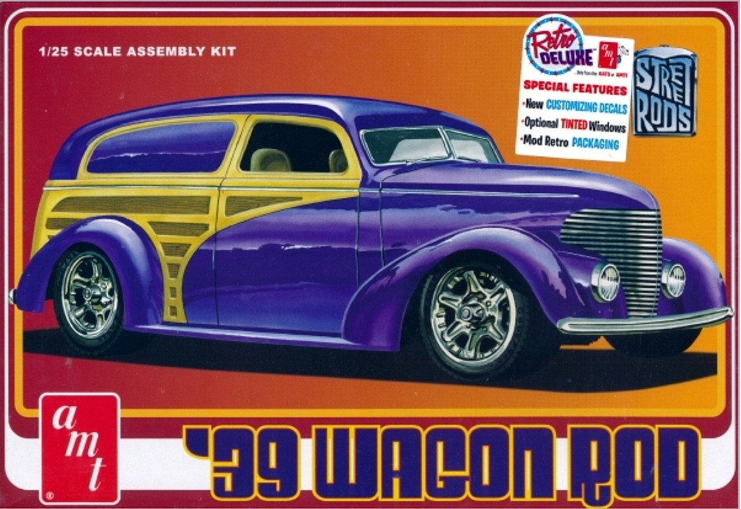 Gallery Pictures AMT 1939 Wagon Rod Plastic Model Car Kit 1/25 Scale ...