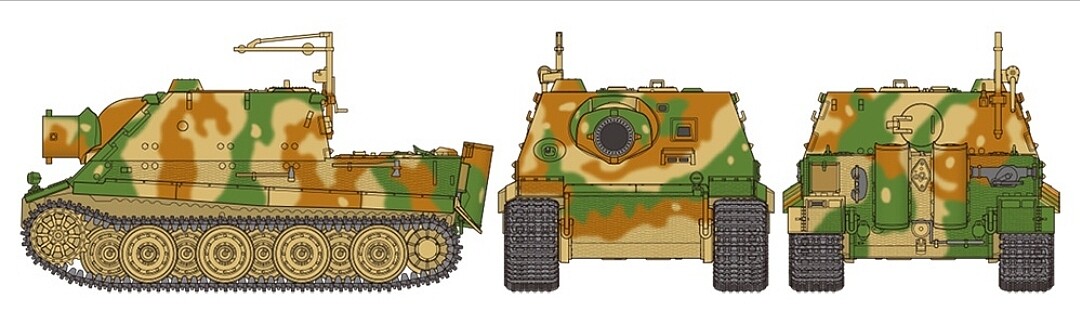 German 38cm Assault Mortar Sturmtiger -- Plastic Model Military Vehicle ...