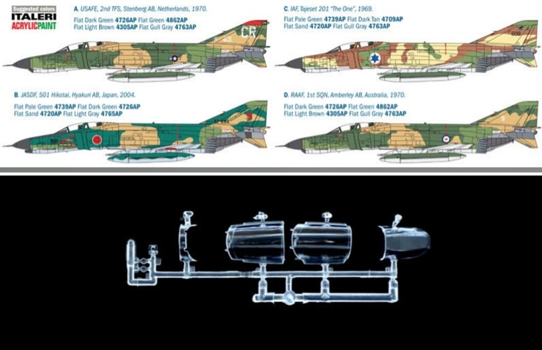 F-4E Phantom II -- Plastic Model Airplane Kit -- 1/48 Scale -- #2770s ...