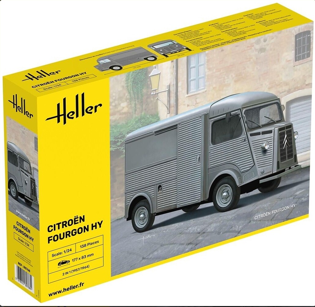 Citroen Fourgon HY Panel Van -- Plastic Model Vehicle Kit -- 1/24 Scale ...