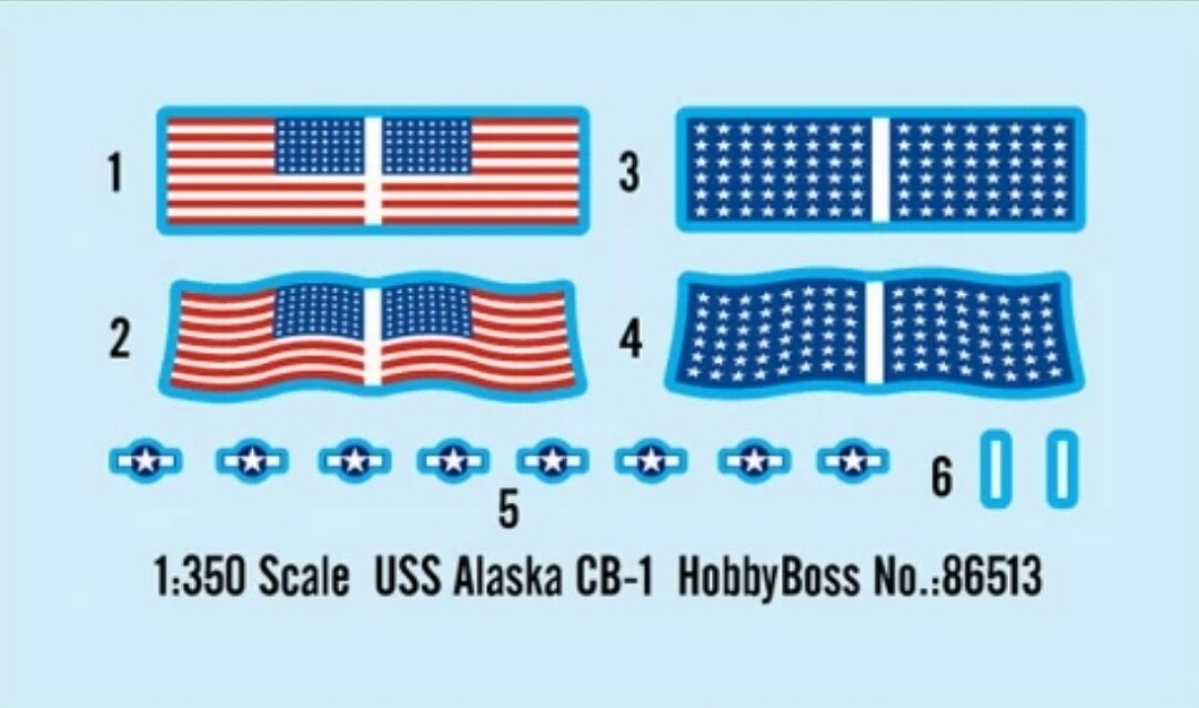 USS Alaska CB-1 -- Plastic Model Military Ship Kit -- 1/350 Scale ...