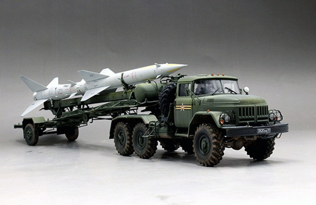 Russ Zil31V Truck with PR11 SA2 Guideline Missile -- Plastic Model ...