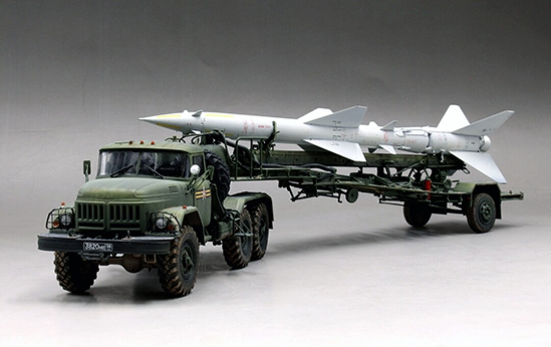 Russ Zil31V Truck with PR11 SA2 Guideline Missile -- Plastic Model ...