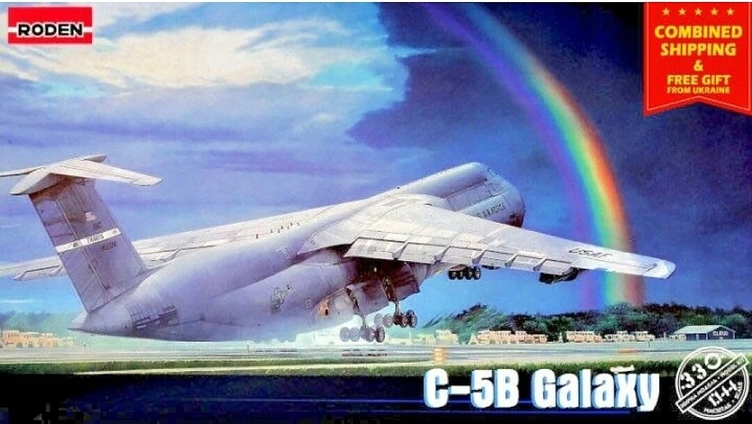 C-5B Galaxy Transport -- Plastic Model Airplane Kit -- 1/144 Scale -- # ...