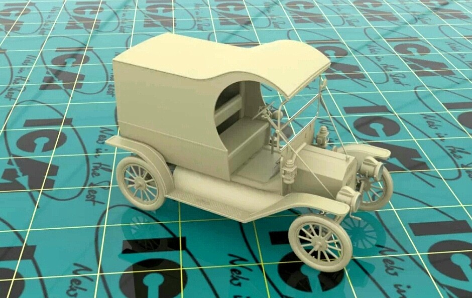 Model T 1912 Light Delivery Car -- Plastic Model Car Kit -- 1/24 Scale ...