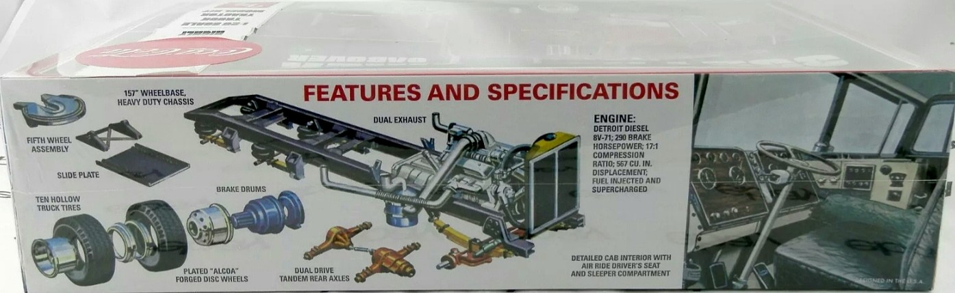 Peterbilt 352 Pacemaker Cabover -- Plastic Model Truck Kit -- 1/25 ...