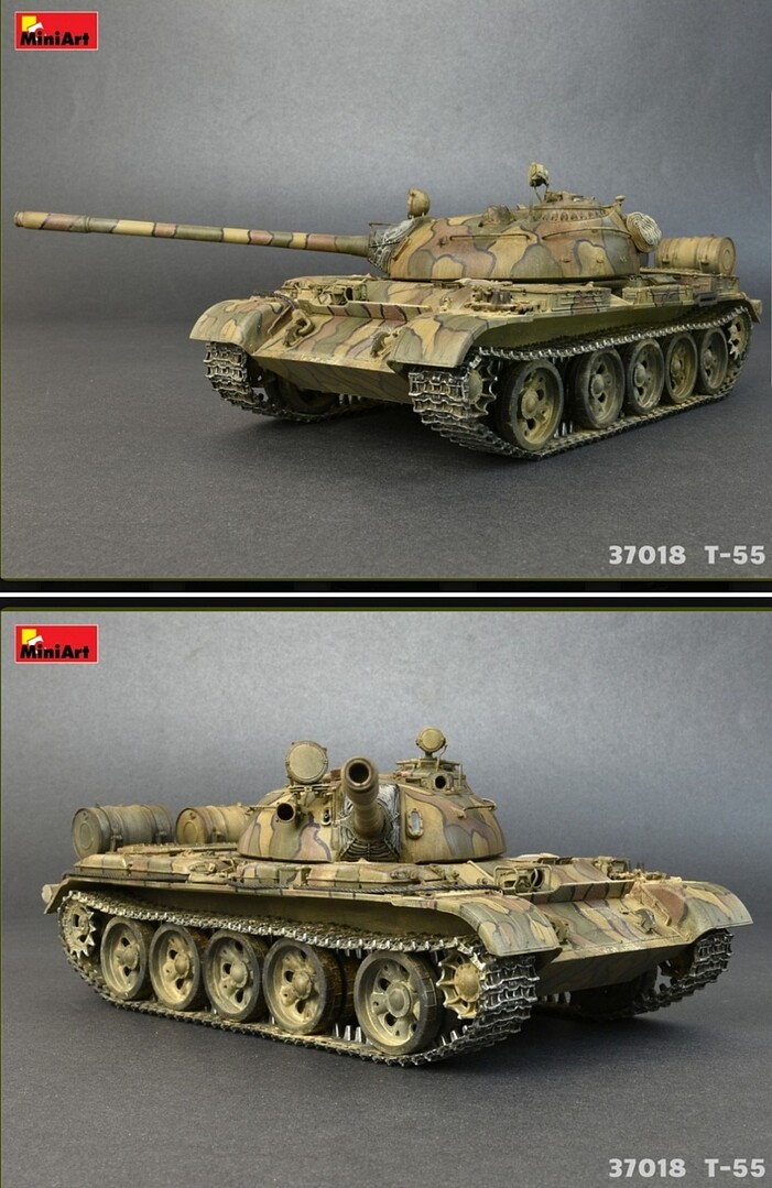 Soviet T55 Mod 1963 Tank w/Full Interior -- Plastic Model Military Tank ...