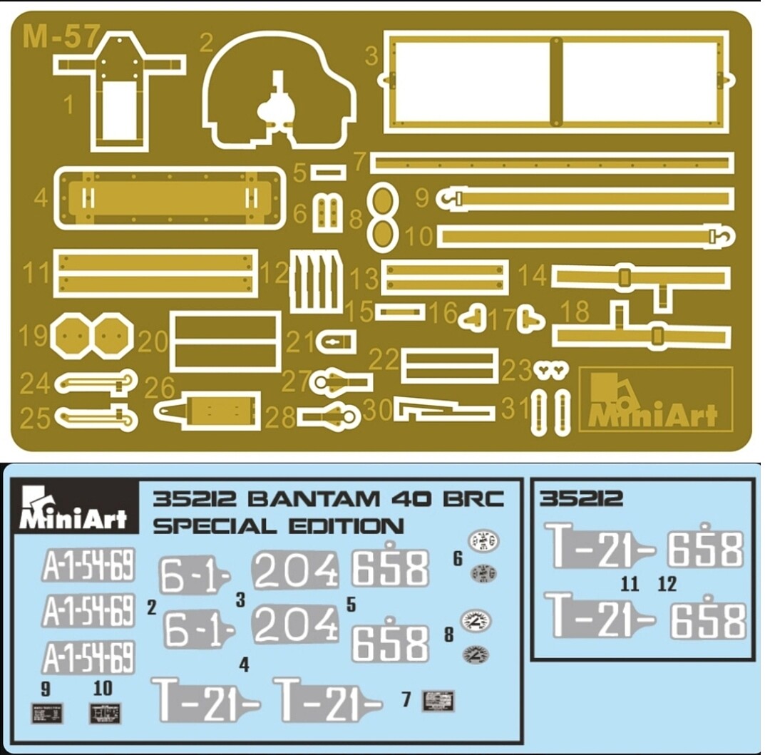 WWII Bantam 40 BRC Military Car -- Plastic Model Military Vehicle Kit ...
