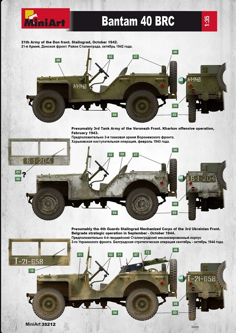 WWII Bantam 40 BRC Military Car -- Plastic Model Military Vehicle Kit ...
