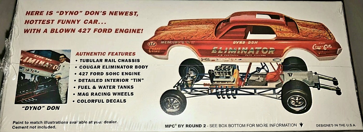 Dyno Don Cougar Eliminator Funny Car -- Plastic Model Car Vehicle Kit ...