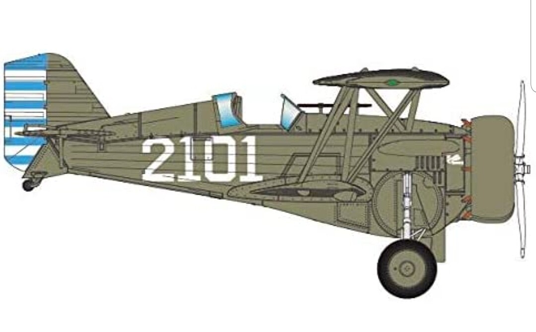 ROCAF Curtiss Hawk III BiPlane Fighter (New Tool) -- Plastic Model ...