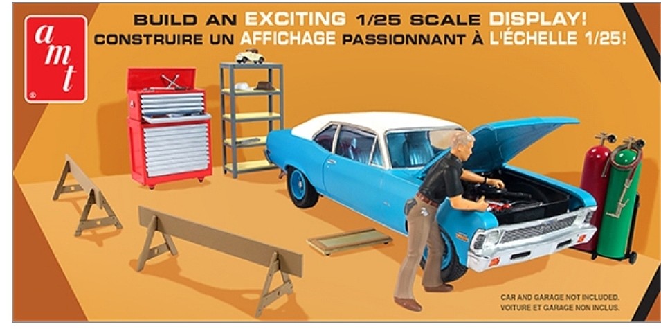 Garage Accessory Set #1 -- Plastic Model Garage Kit -- 1/25 Scale -- # ...
