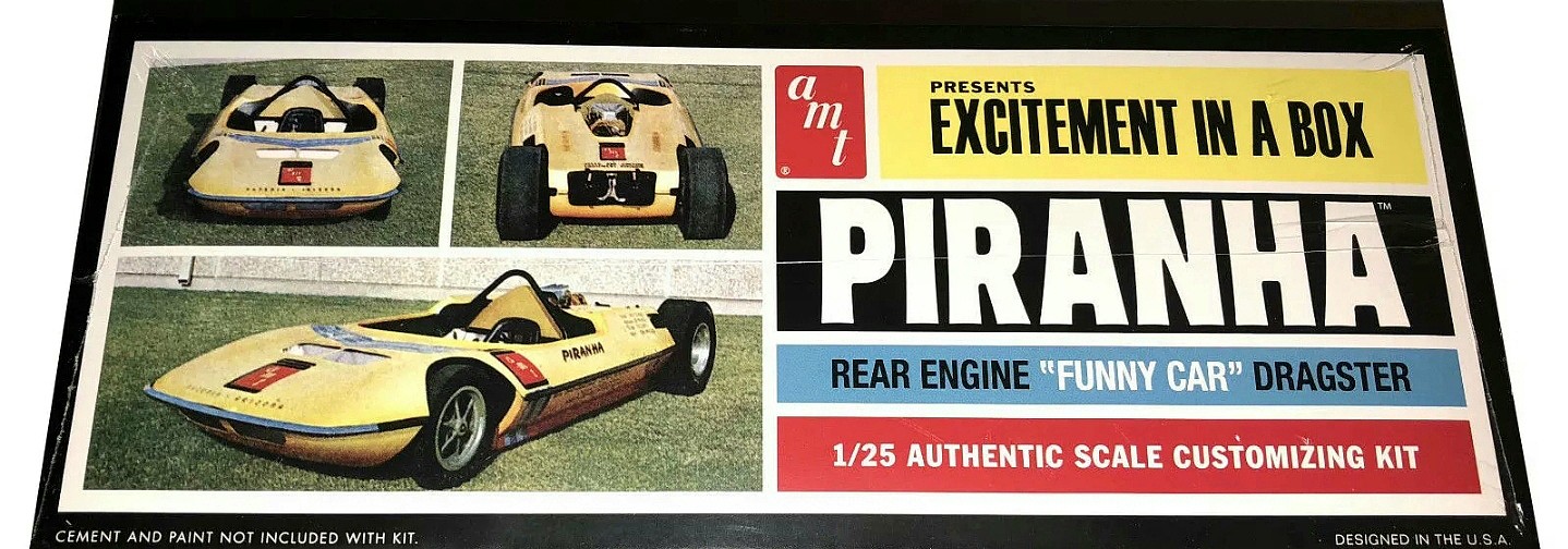 Piranha Dragster -- Plastic Model Car Kit -- 1/25 Scale -- #1122 ...