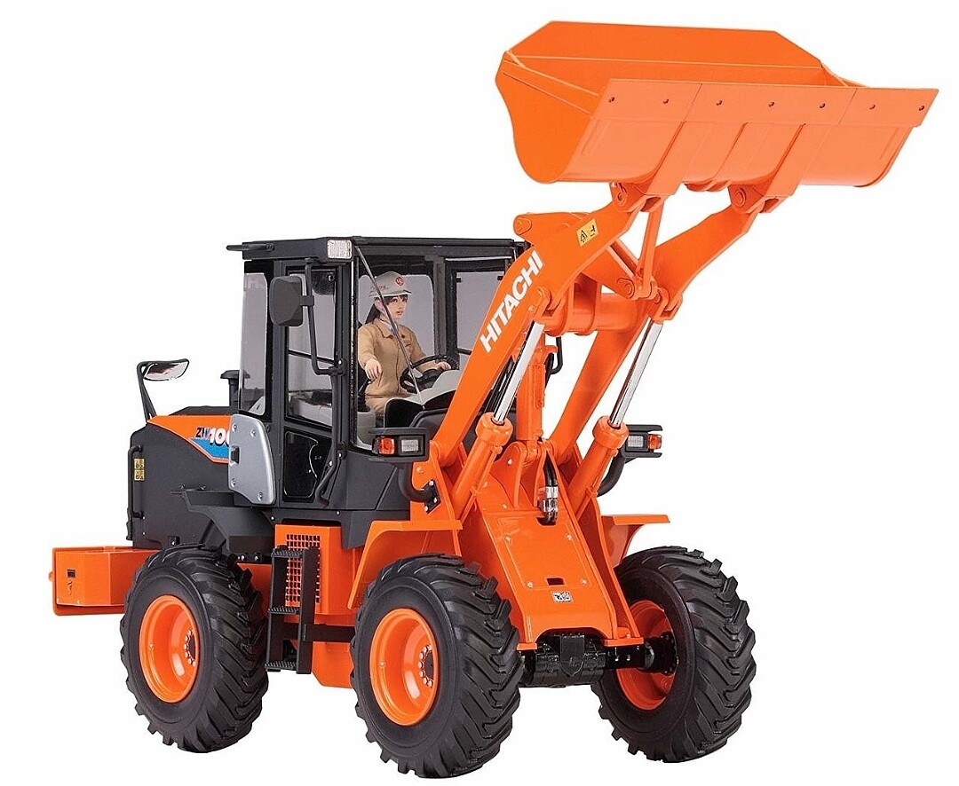 Hitachi ZW100-6 Wheel Loader Machinery -- Plastic Model Truck Vehicle Kit -- 1/35 Scale ...