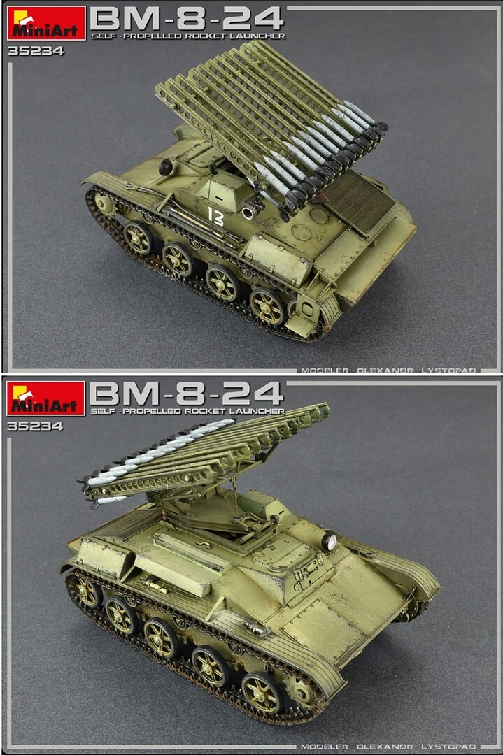 BM8-24 Self-Propelled Rocket Launcher -- Plastic Model Kit -- 1/35 ...