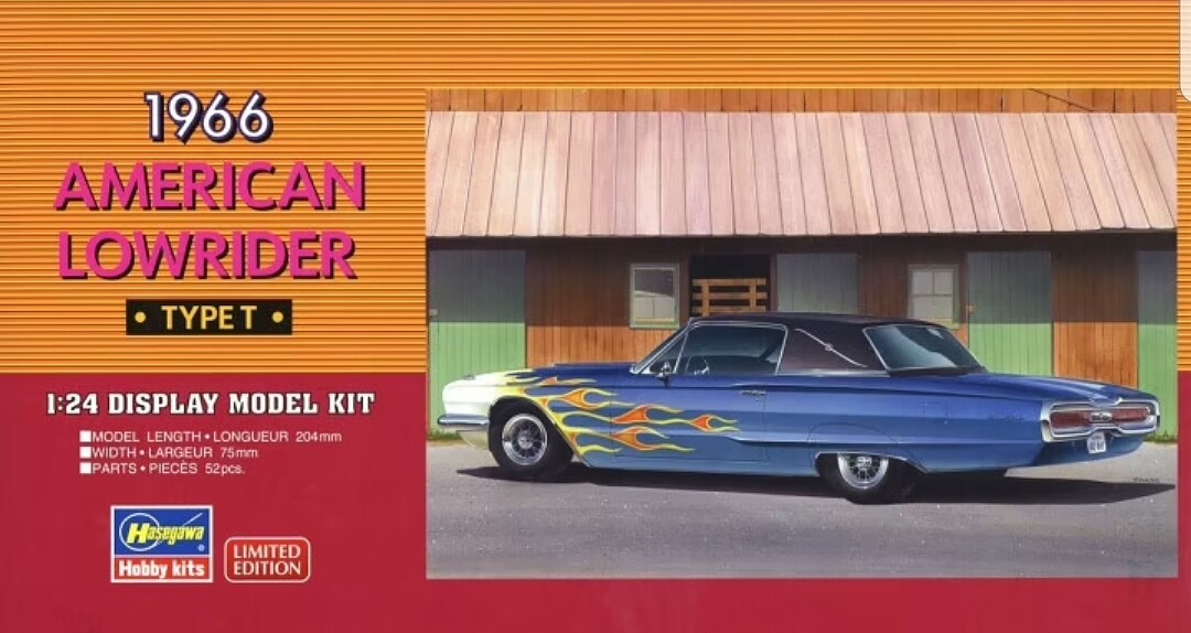 1966 Thunderbird Lowrider Car -- Plastic Model Car Kit -- 1/24 Scale ...