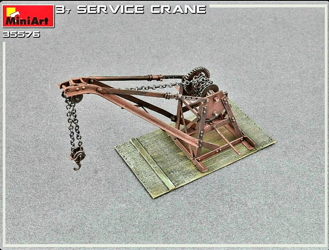 3-Ton Service Crane -- Plastic Model Military Diorama Kit -- 1/35 Scale ...