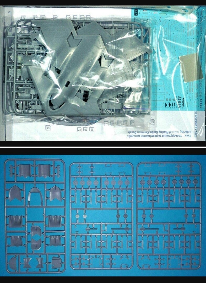 US B2 Spirit Bomber -- Plastic Model Airplane Kit -- 1/144 Scale ...