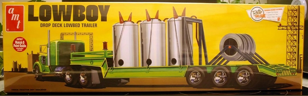 Gallery Pictures AMT 880 Lowboy Trailer with load Plastic Model Truck ...