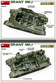 Mini-Art M3 Grant Mk1 Tank w/Full Interior Plastic Model Tank Kit 1/35 ...