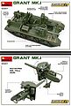Mini-Art M3 Grant Mk1 Tank w/Full Interior Plastic Model Tank Kit 1/35 ...