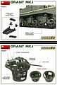 Mini-Art M3 Grant Mk1 Tank w/Full Interior Plastic Model Tank Kit 1/35 ...
