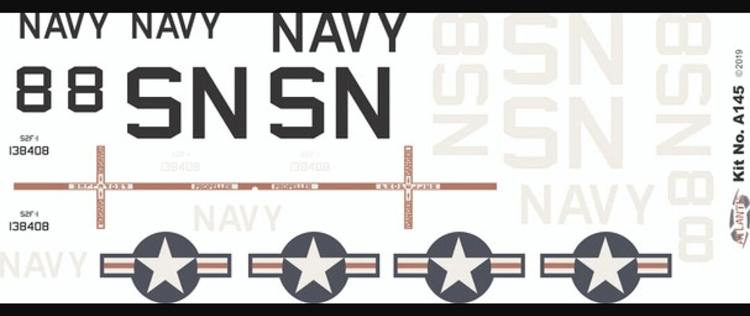 S2F Hunter Killer -- Plastic Model Airplane Kit -- 1/54 Scale -- #145 ...