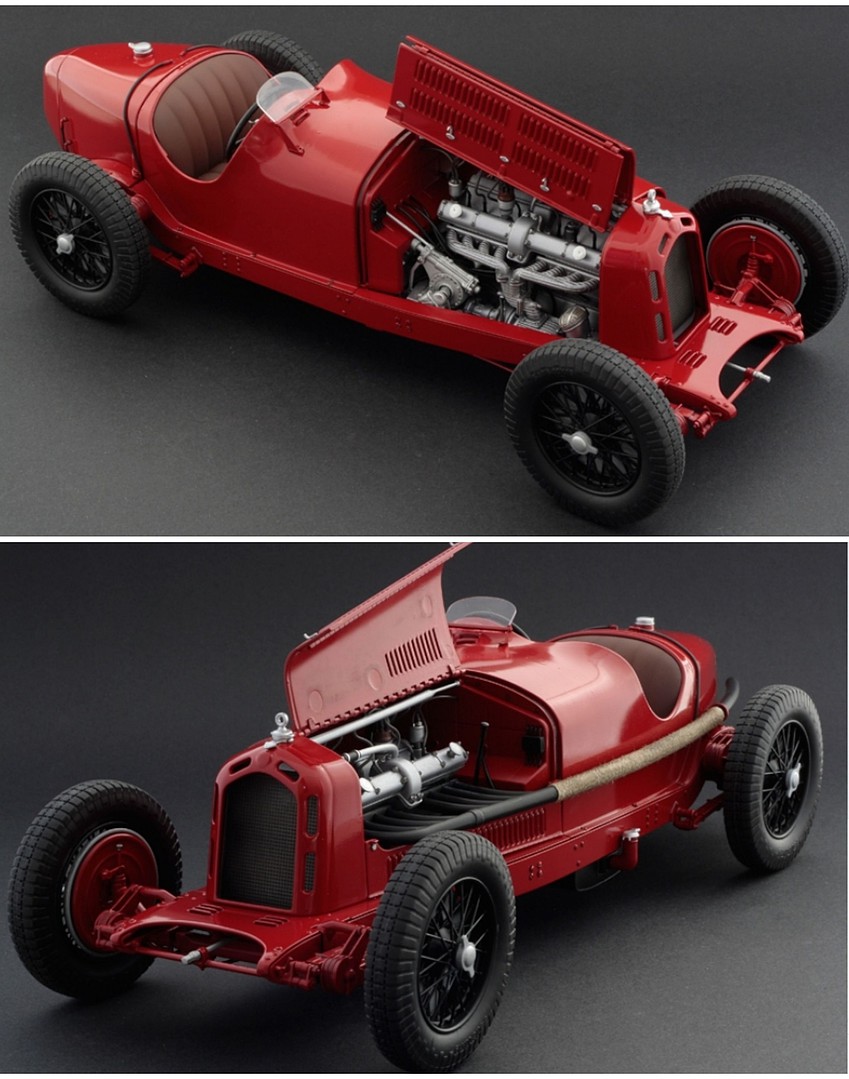 Alfa Romeo 8C 2300 Monza Race Car (Tazio Nuvolari) -- Plastic Model Car ...