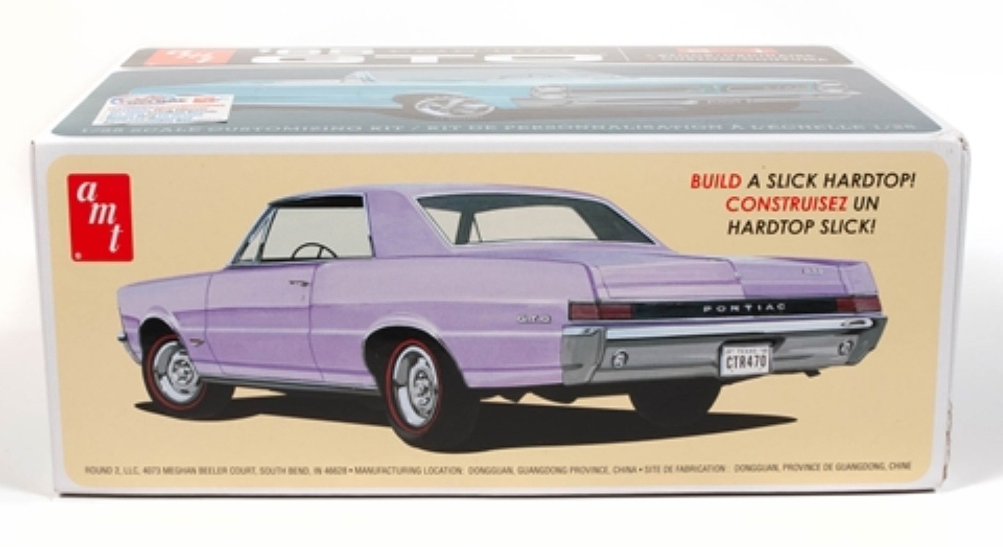 '65 Pontiac GTO -- Plastic Model Car Vehicle Kit -- 1/25 Scale -- #1191 ...