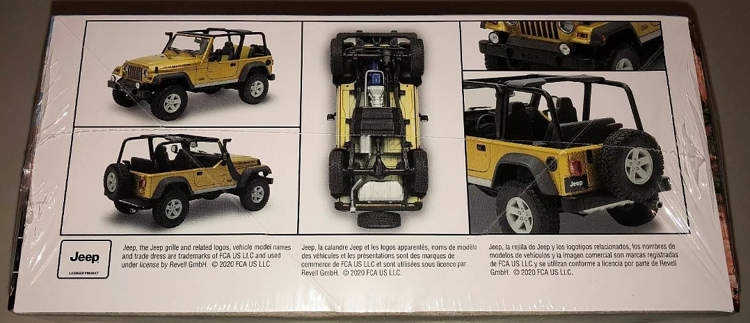 Jeep Wrangler Rubicon -- Plastic Model Jeep Kit -- 1/25 Scale -- #4501 ...
