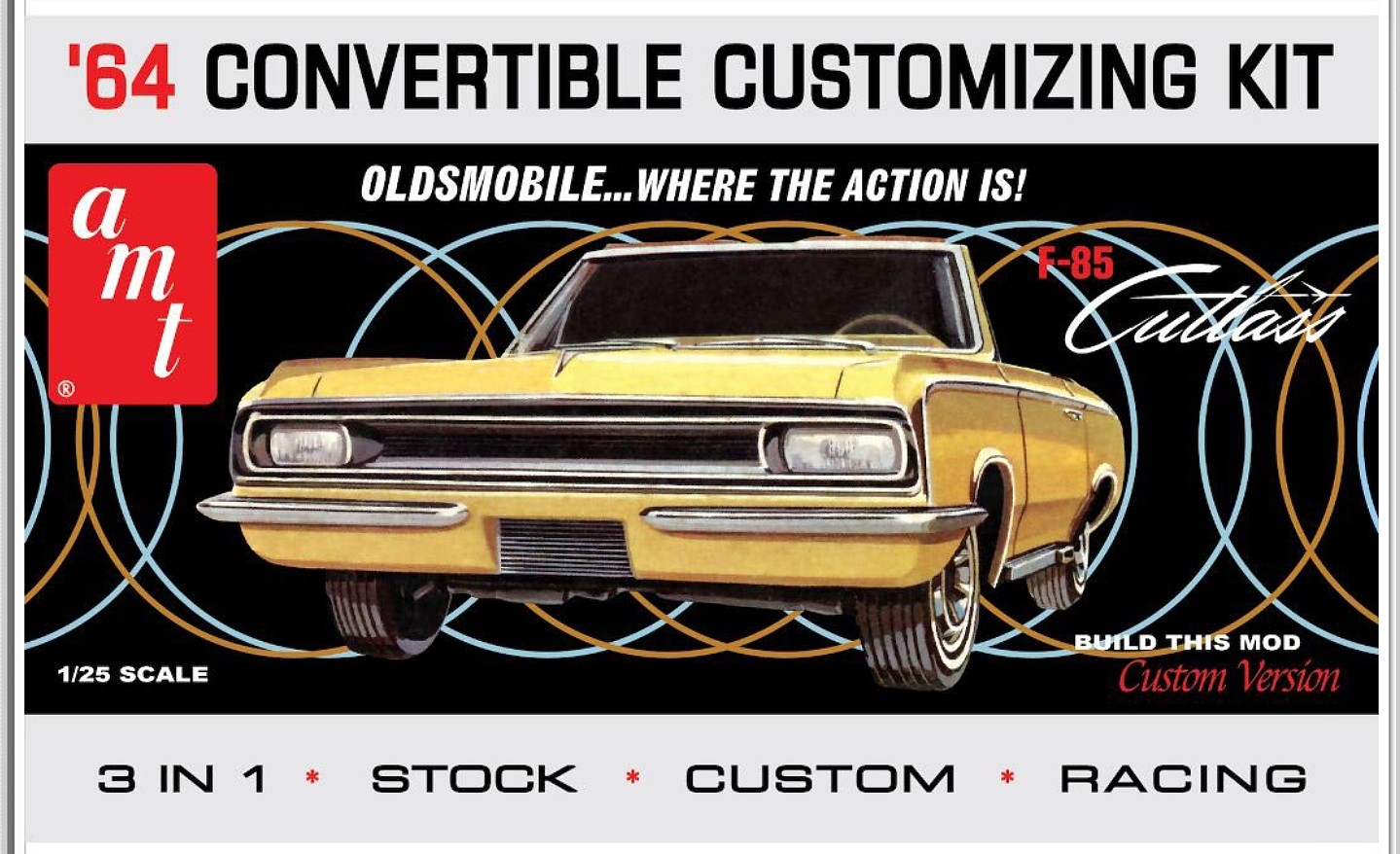1964 Cutlass F-85 Convertible 3 N 1 -- Plastic Model Car Vehicle Kit ...