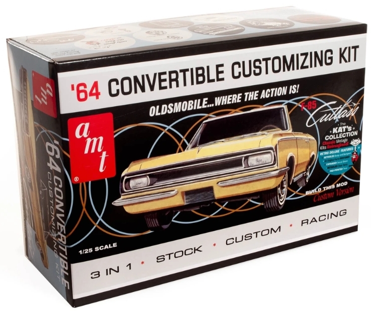 1964 Cutlass F-85 Convertible 3 N 1 -- Plastic Model Car Vehicle Kit ...