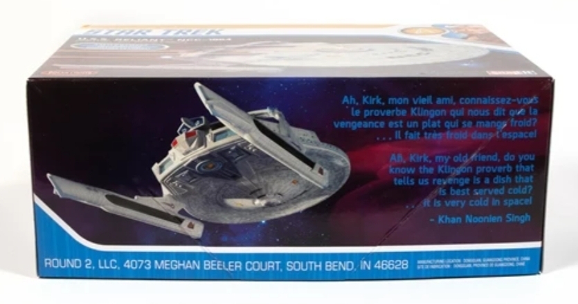 Star Trek Wrath of Khan USS Reliant NCC1864 -- Plastic Model Spacecraft ...
