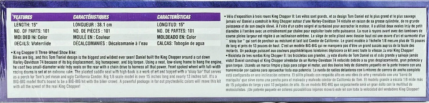 Tom Daniel King Chopper II -- Plastic Model Car Kit -- 1/8 Scale ...