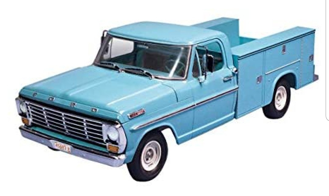 1967 Ford F100 Service Bed Pickup Truck -- Plastic Model Vehicle Kit ...