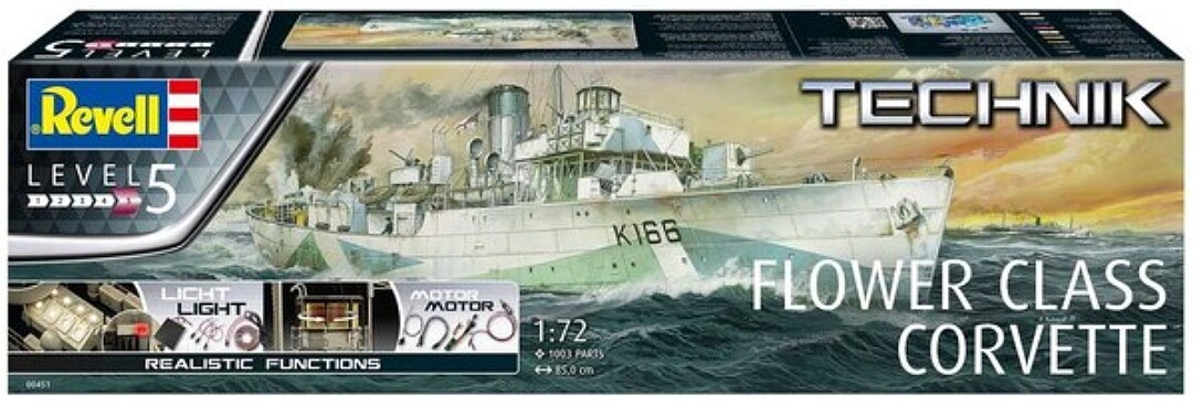 Gallery Pictures Revell-Germany Flower Class Corvette Plastic Model ...