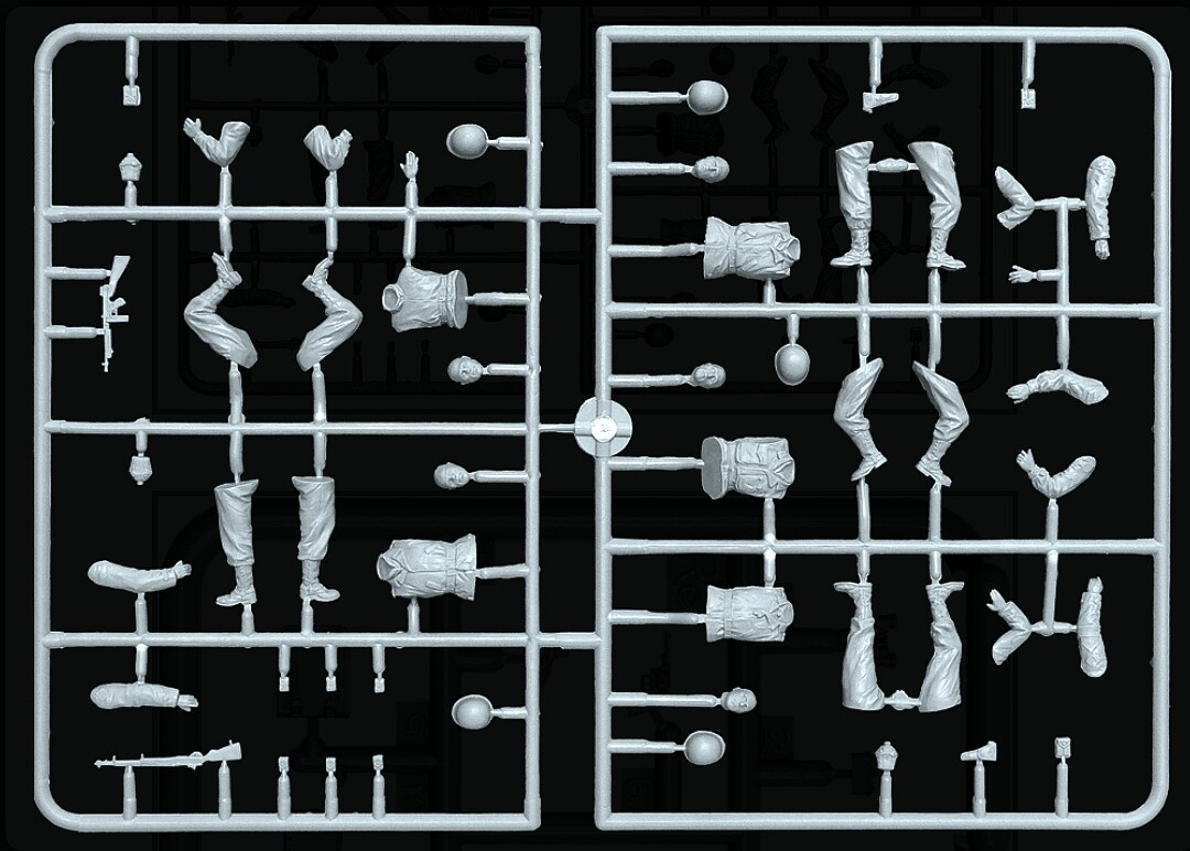 US Jeep Crew & MP's -- Plastic Model Military Figures -- 1/35 Scale ...