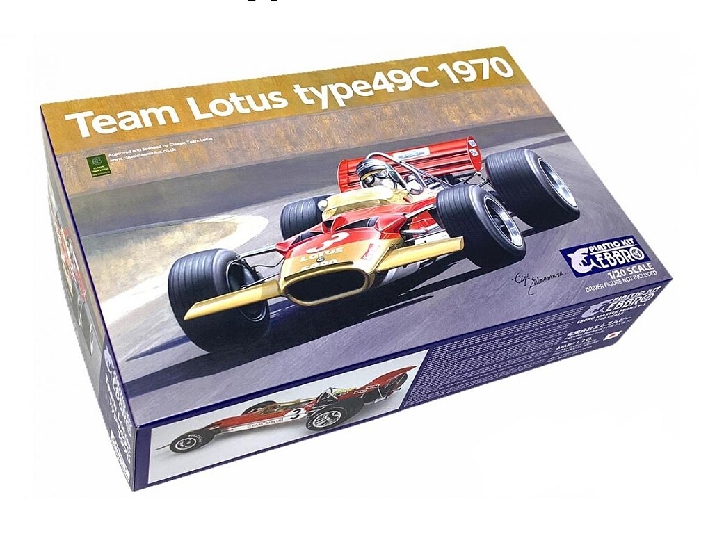 1970 Lotus Type 49C Team Lotus F1 Race Car -- Plastic Model Car Vehicle ...