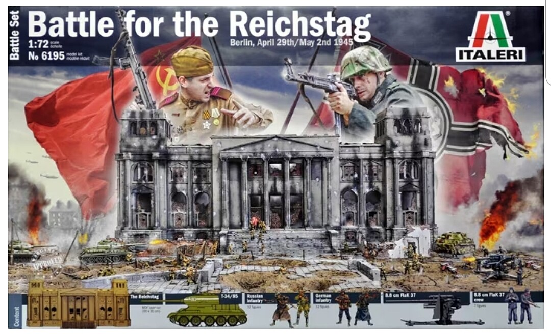 Battle for the Reichstag Berlin 1945 -- Plastic Model Military Diorama ...