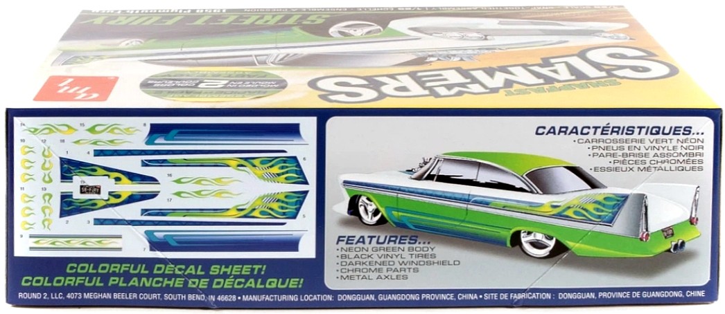'58 Ply Street Fury Slammers Snap -- Plastic Model Car Vehicle Snapkit ...