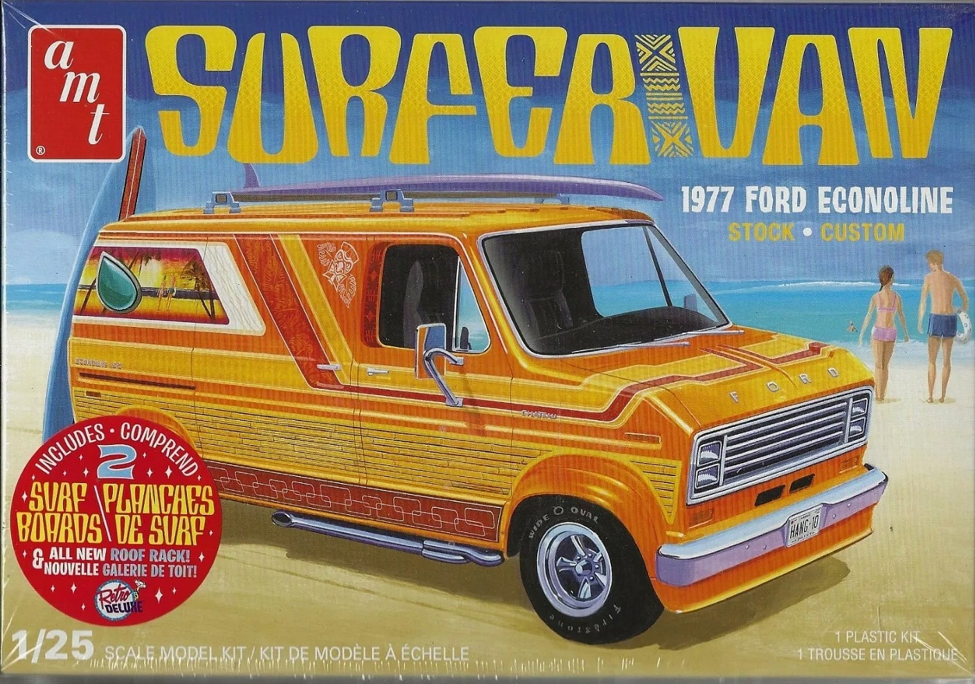 1977 Ford Surfer Van -- Plastic Model Car Vehicle Kit -- 1/25 Scale ...