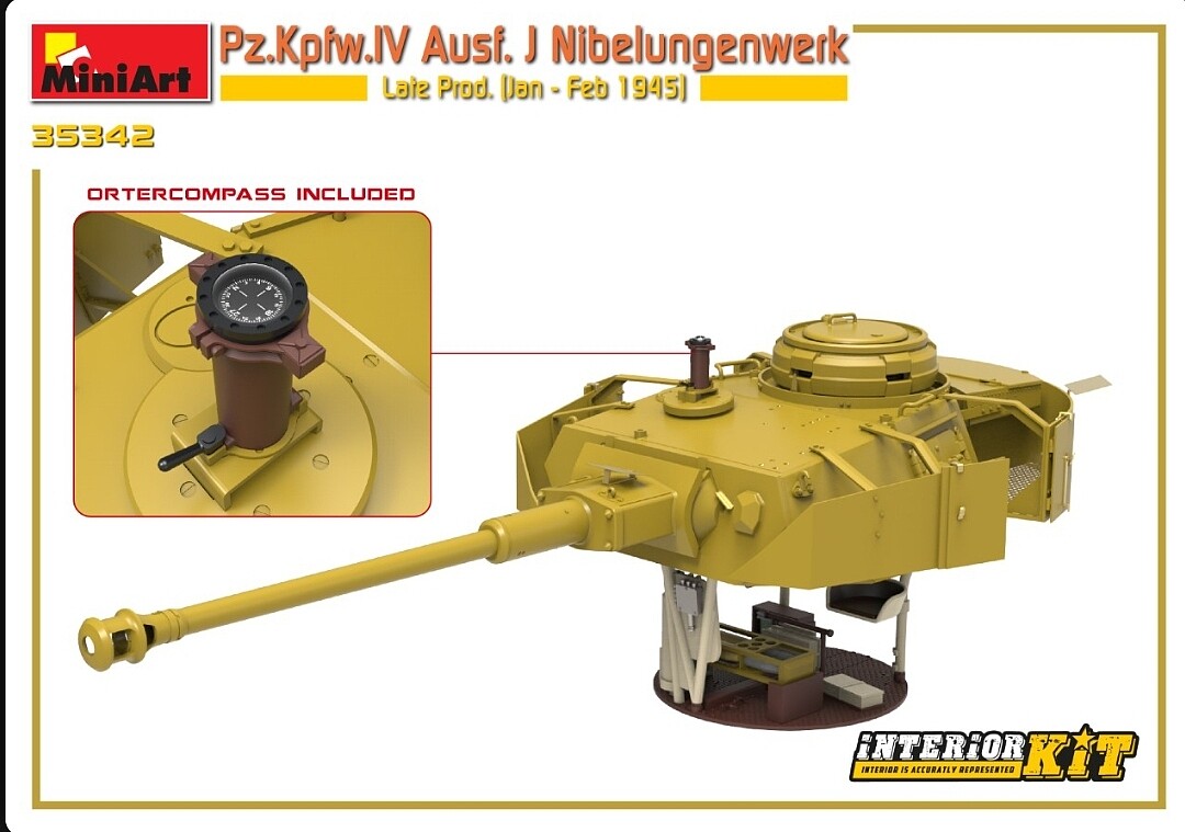 WWII PzKpfw IV Ausf J Nibelungenwerk Late Production -- Model Tank Kit ...