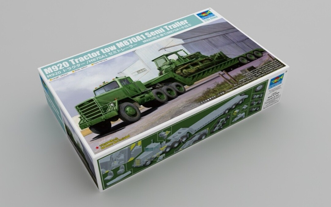 M920 Tractor Tow w/M870A1 Semi-Trailer -- Plastic Model Military ...