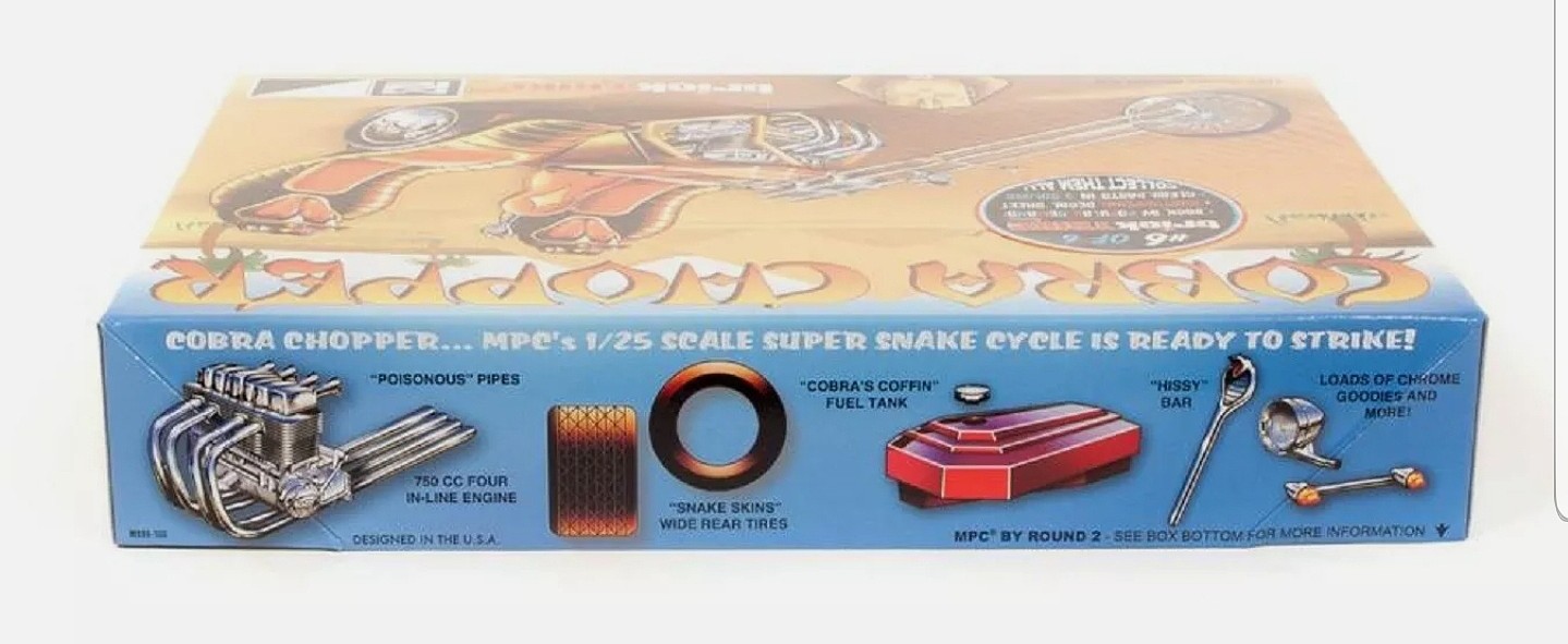 Cobra Chopper Custom Trike -- Plastic Model Motorcycle Kit -- 1/25 ...