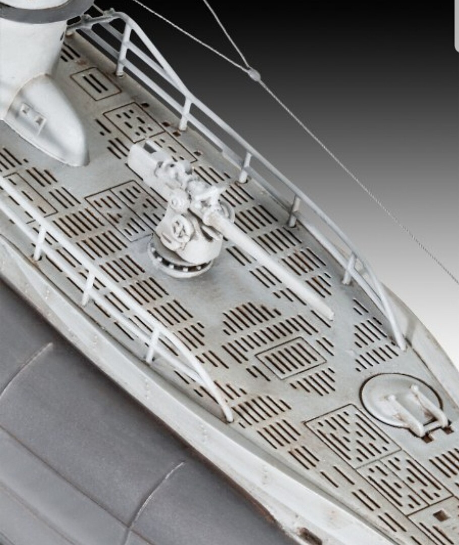 German U-Boat Type VIIC Submarine Kit -- Plastic Model Submarine Kit ...