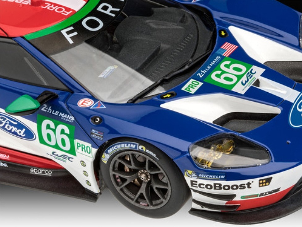 Ford GT LeMans Race Car -- Plastic Model Car Kit -- 1/24 Scale ...