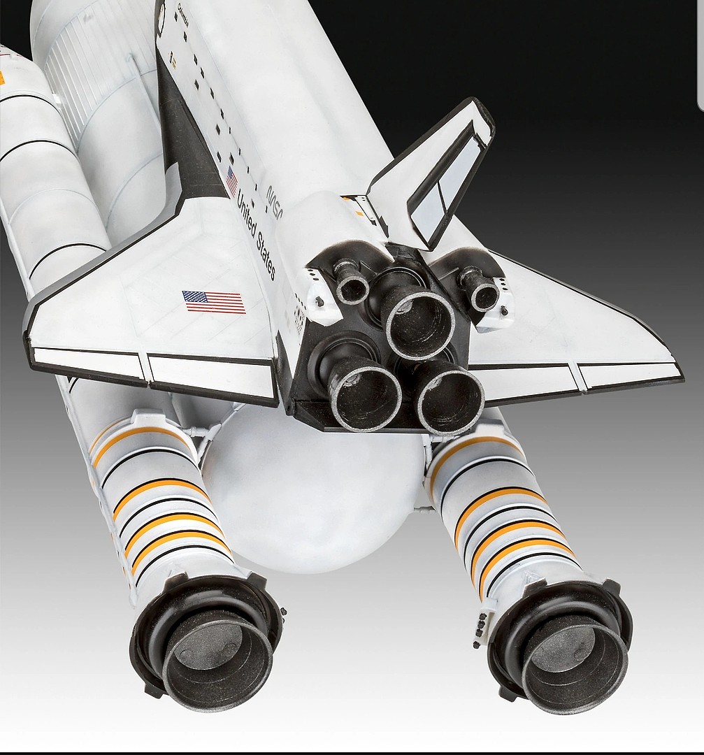 Space Shuttle & Booster Rockets -- Plastic Model Kit -- 1/144 Scale ...
