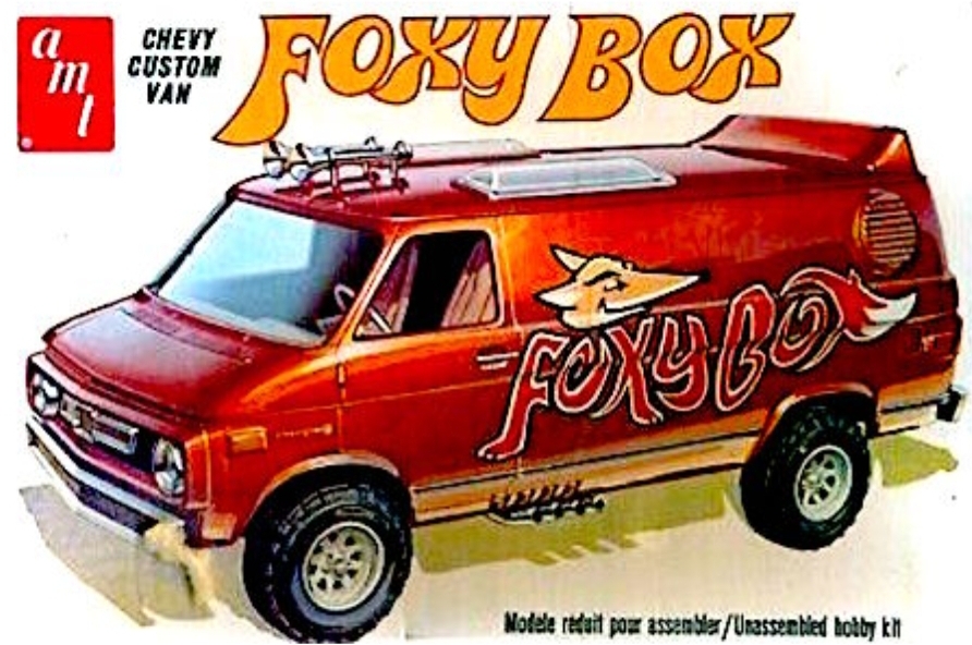 1975 Chevy Van ''Foxy Box'' -- Plastic Model Car Vehicle Kit -- 1/25 ...